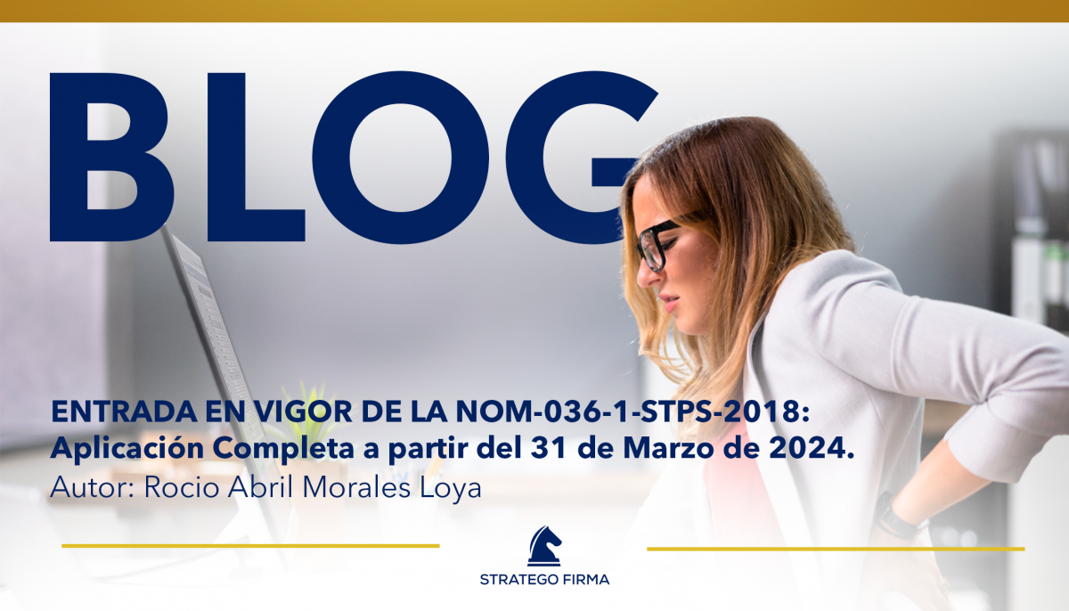 Entrada en Vigor de la NOM-036-1-STPS-2018: Aplicación Completa a ...